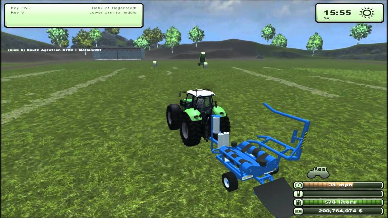 Farming simulator 2013 mod spotlight Göweil round bale wrapper - YouTube