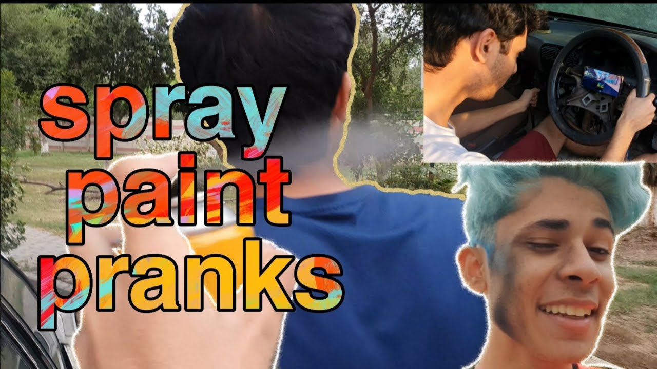 VLOG:7 || SPRAY PAINT PRANKS || SPRAYED OLD CAR || QUARANTINE DAY 1467 ...
