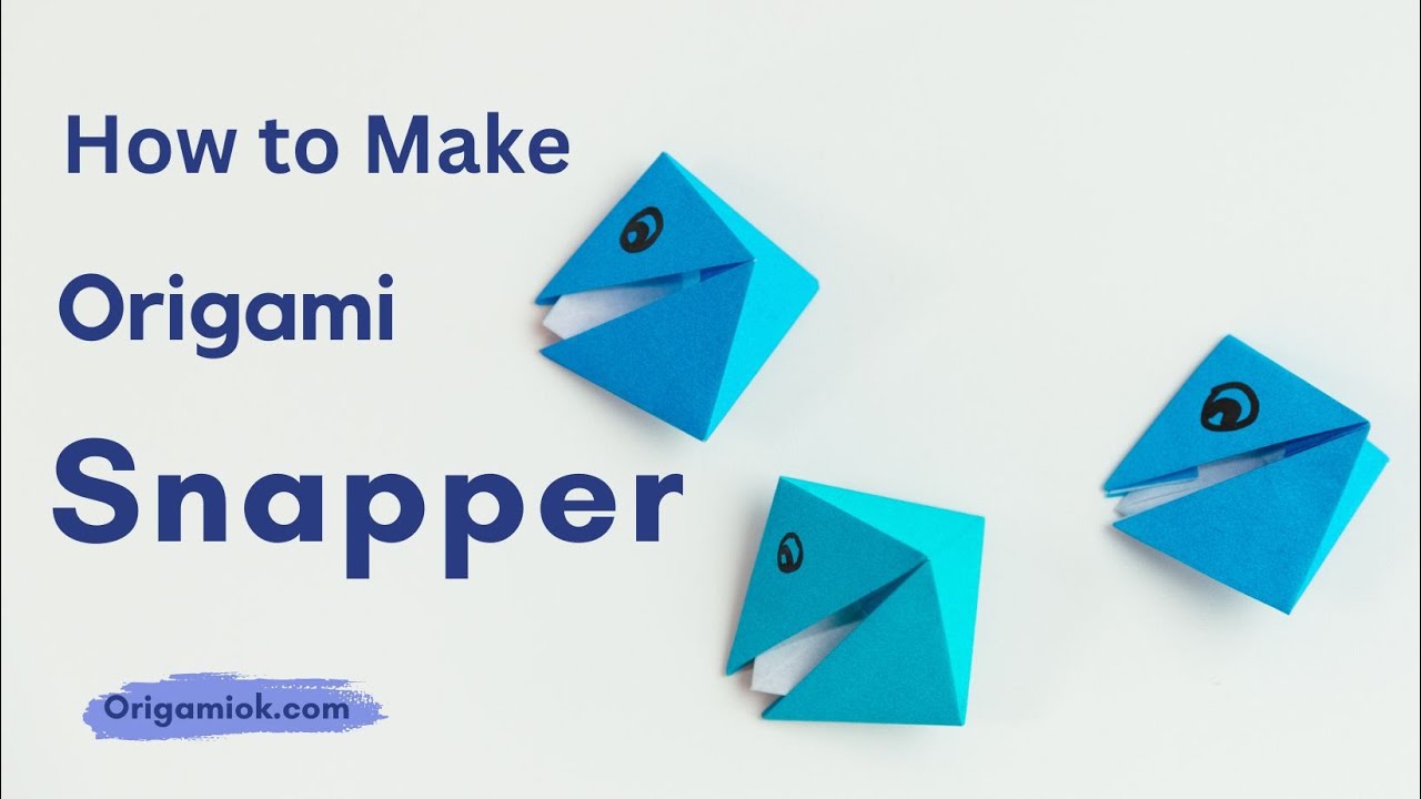 How to Make Origami Snapper - YouTube