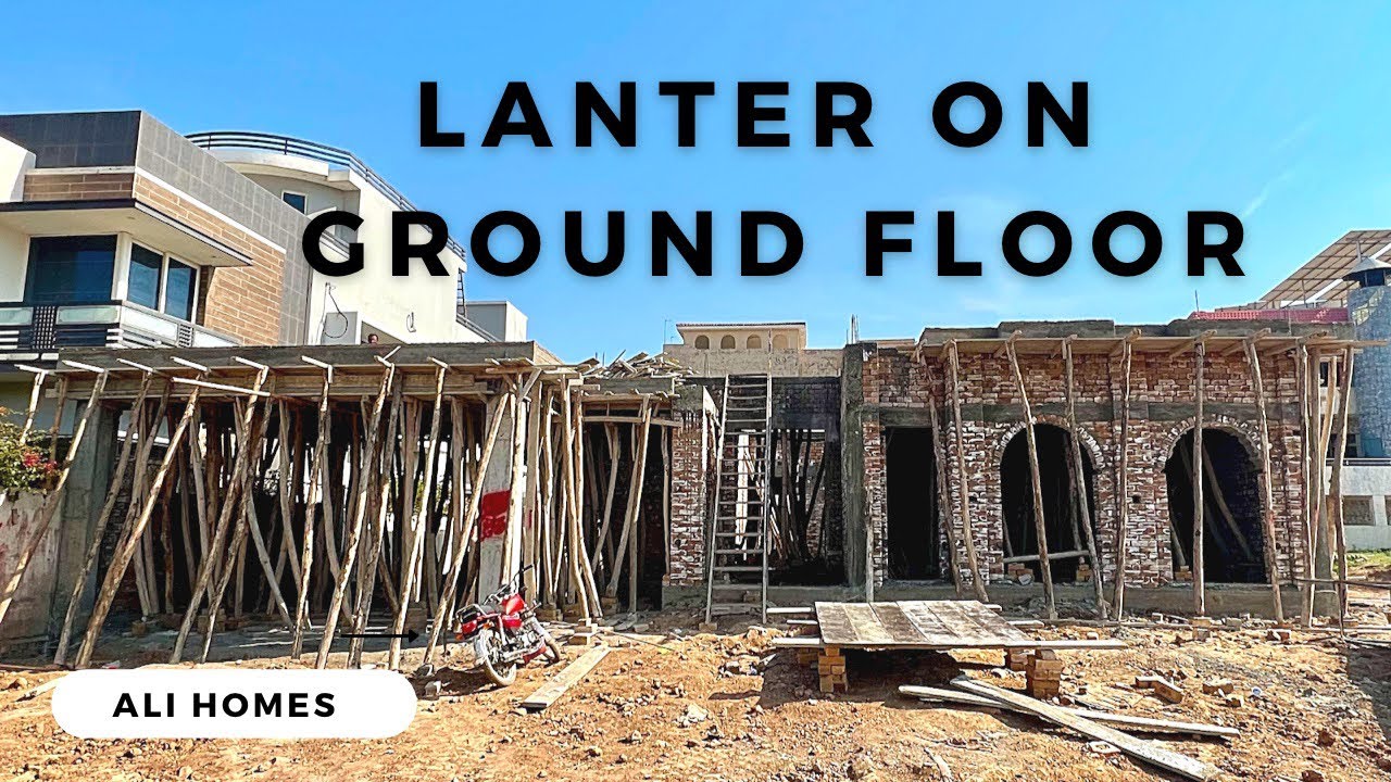 Lanter done on ground floor I step by step construction - YouTube