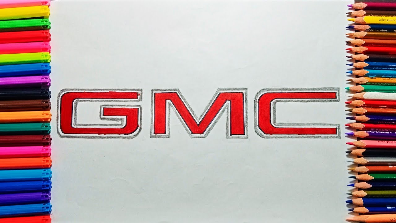 How to draw the GMC logo 💯🔥"Cars brands logo drawing series #10 - YouTube