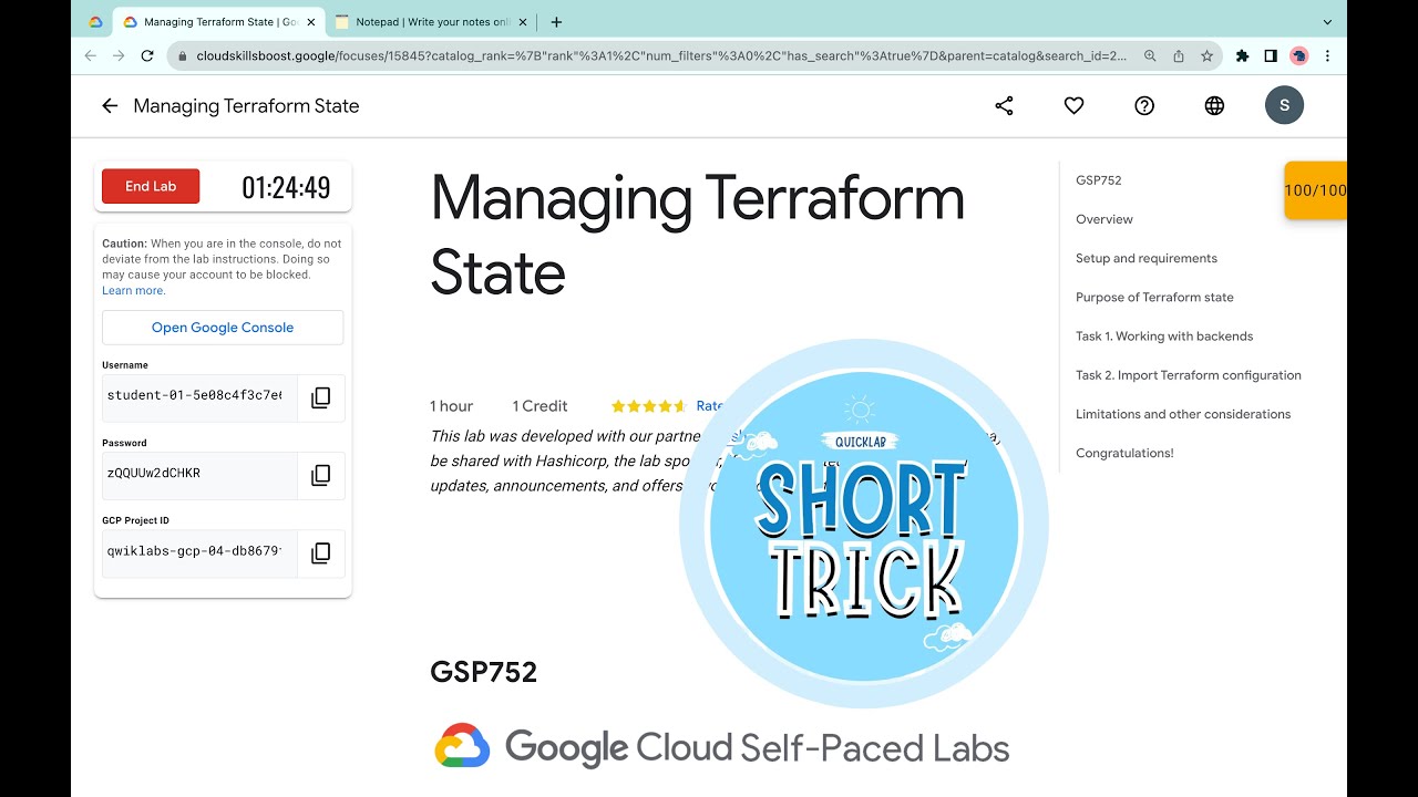 Managing Terraform State Qwiklabs Gsp752 With Explanation🗣️