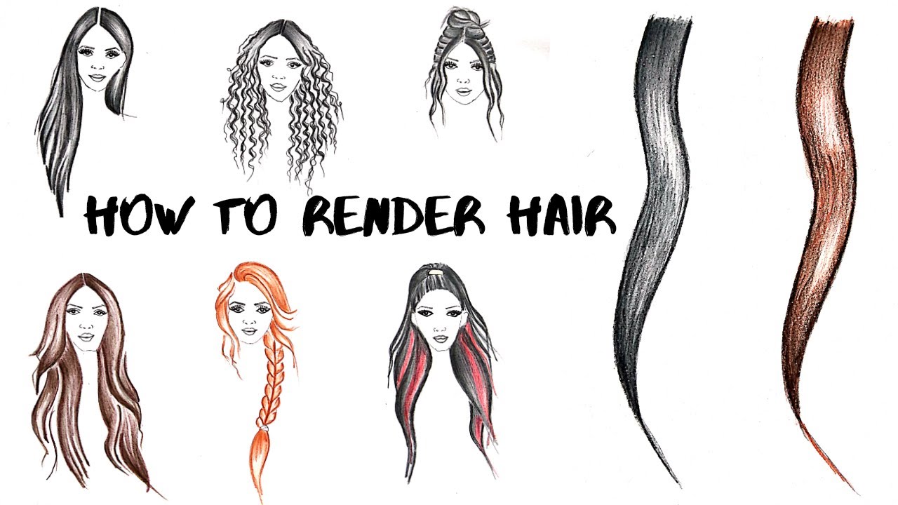 How To Draw Hairstyles For Fashion Illustration