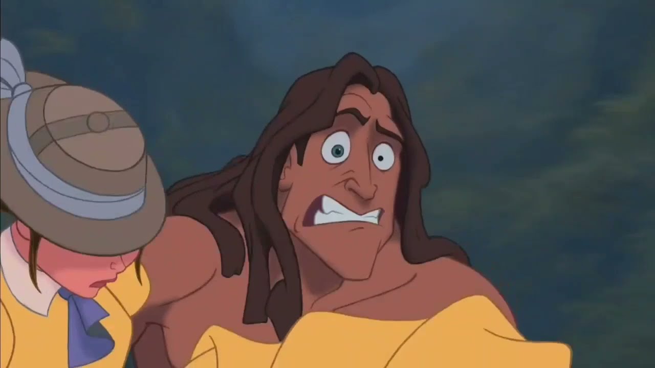 Tarzan baboon chase right reversed - YouTube