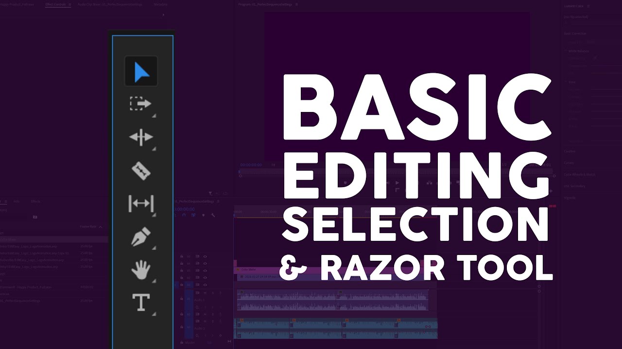 How to use the Razor and Selection tools for BASIC video editing in ...