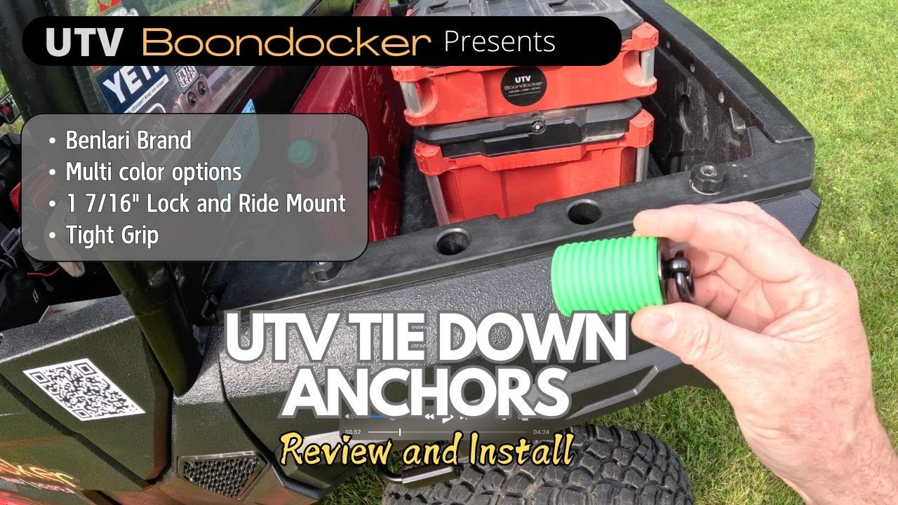 UTV Tie Down Anchors - A review of Benlari - YouTube