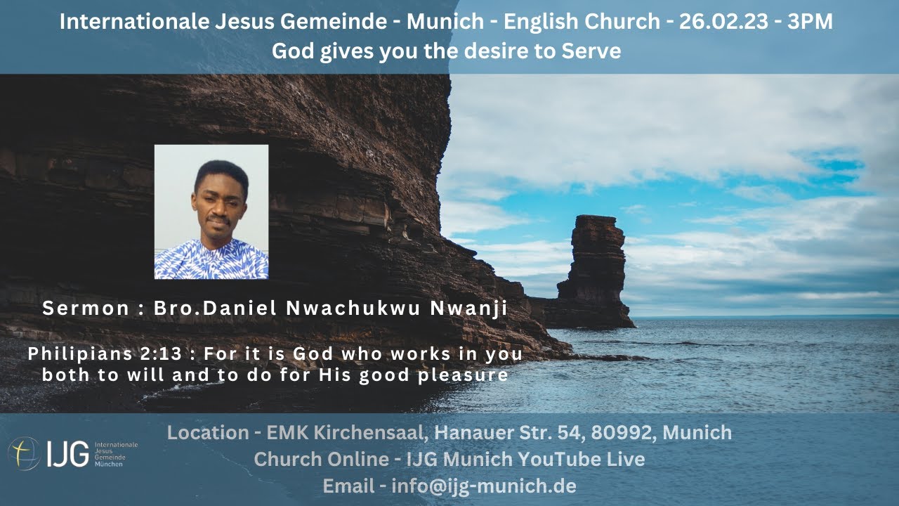 "A Heart to Serve Christ -The Internal workings of God -IJG Munich ...
