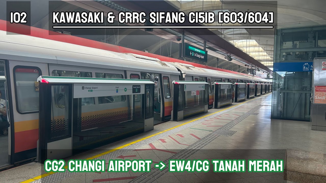 [Good Morning Pull from EWL] CGL rides KSFB C151B 603/604 | CG2 Changi ...