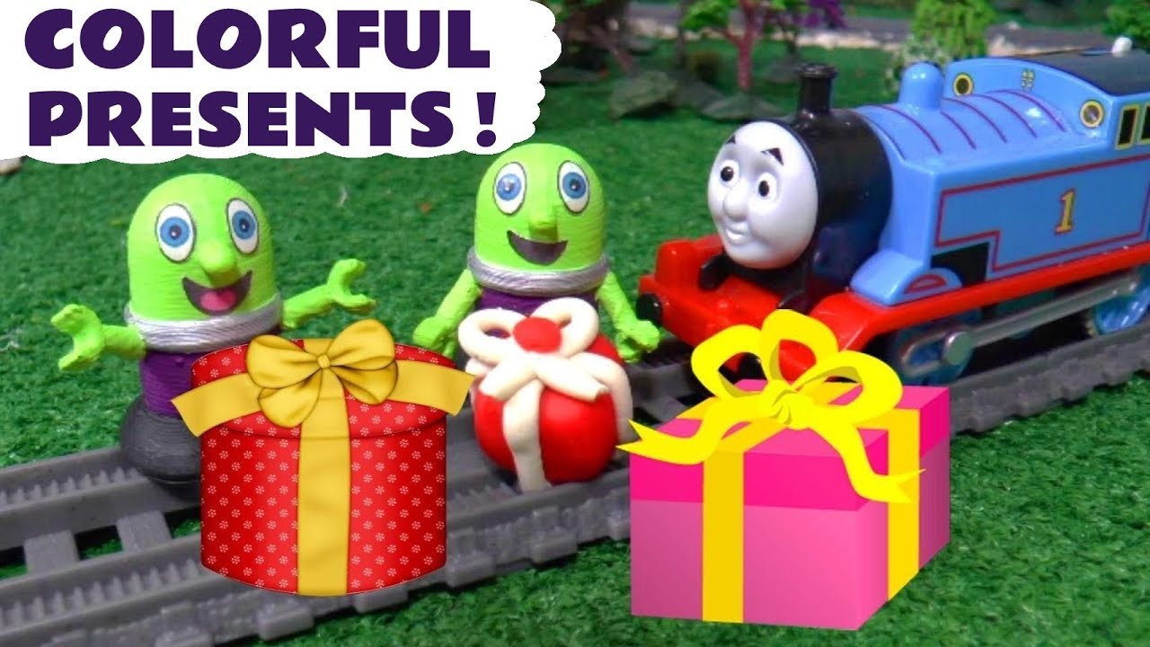 The Funlings and Thomas and Friends Toy Trains Play with Colorful ...