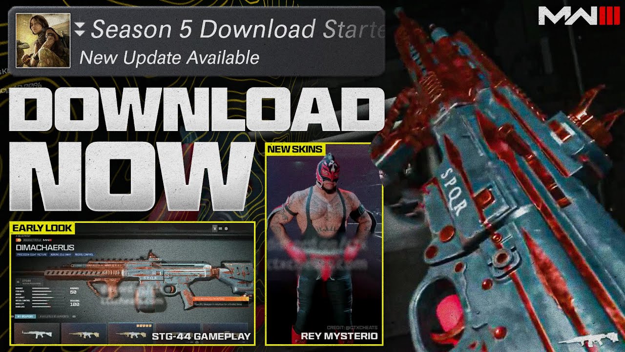 MW3 Season 5 EARLY DOWNLOAD Gameplay… (STG, WWE Operators & Blueprints ...