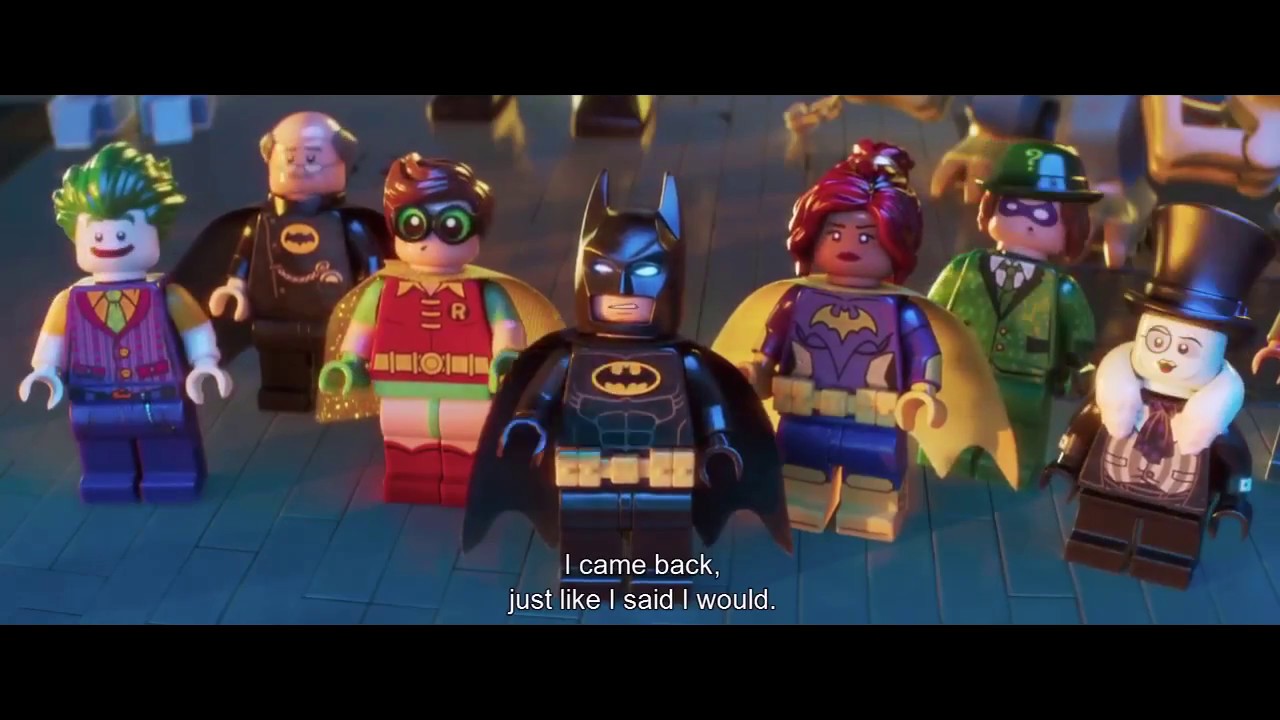 The Lego Batman Movie 2017 Batman Says Goodbye to his Family HD YouTube ...