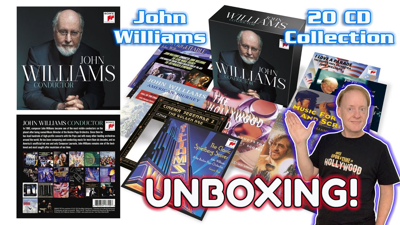 JOHN WILLIAMS Conductor - 20 CD Music Collection Unboxing - YouTube