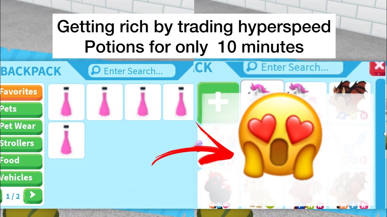 How Rich I can get by trading Hyper speed potions *unbelievable* (only ...