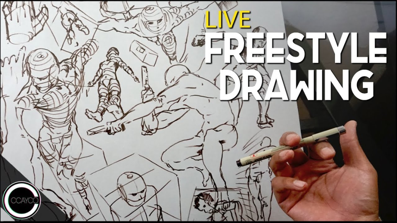 Freestyle Sketch Live #23 - YouTube