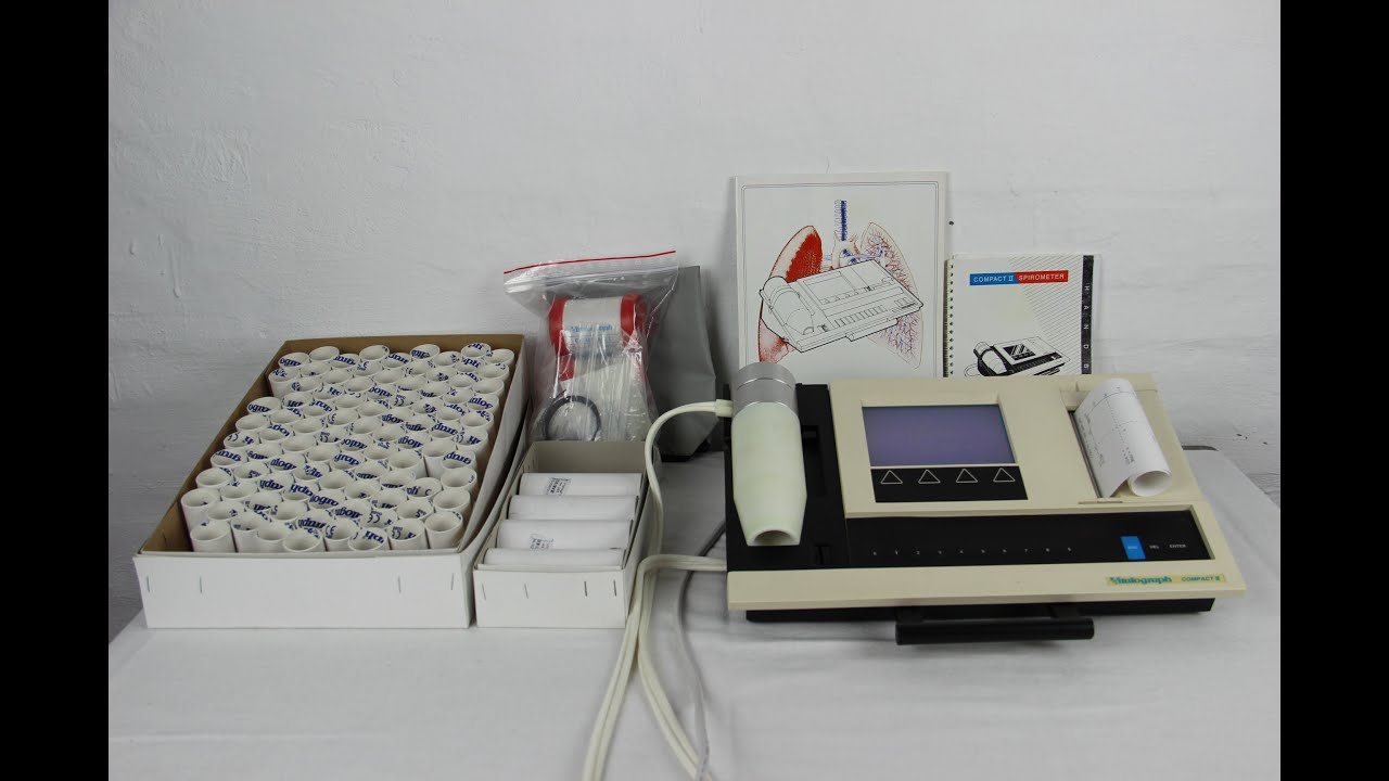 VITALOGRAPH COMPACT II SPIROMETER INKL DRUCKER VC FVC TEST SPIROMETRIE ...
