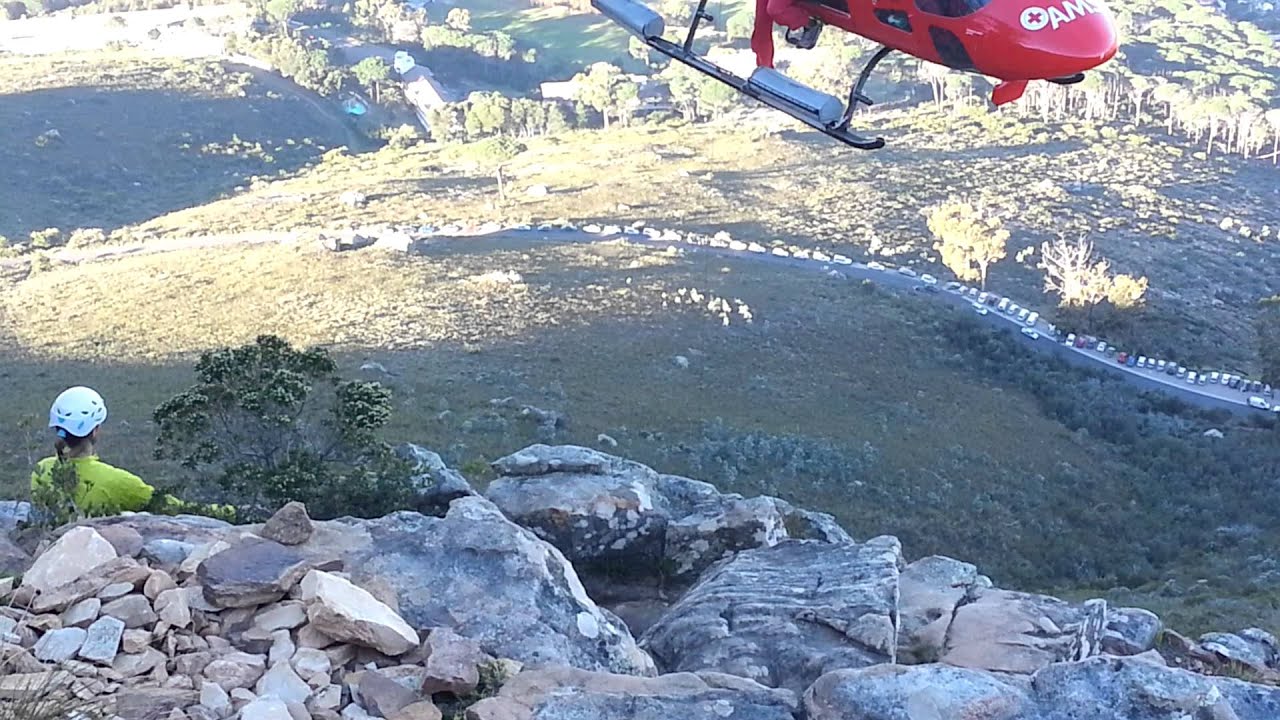 Two People Rescued Off Lion's Head After Fall - YouTube