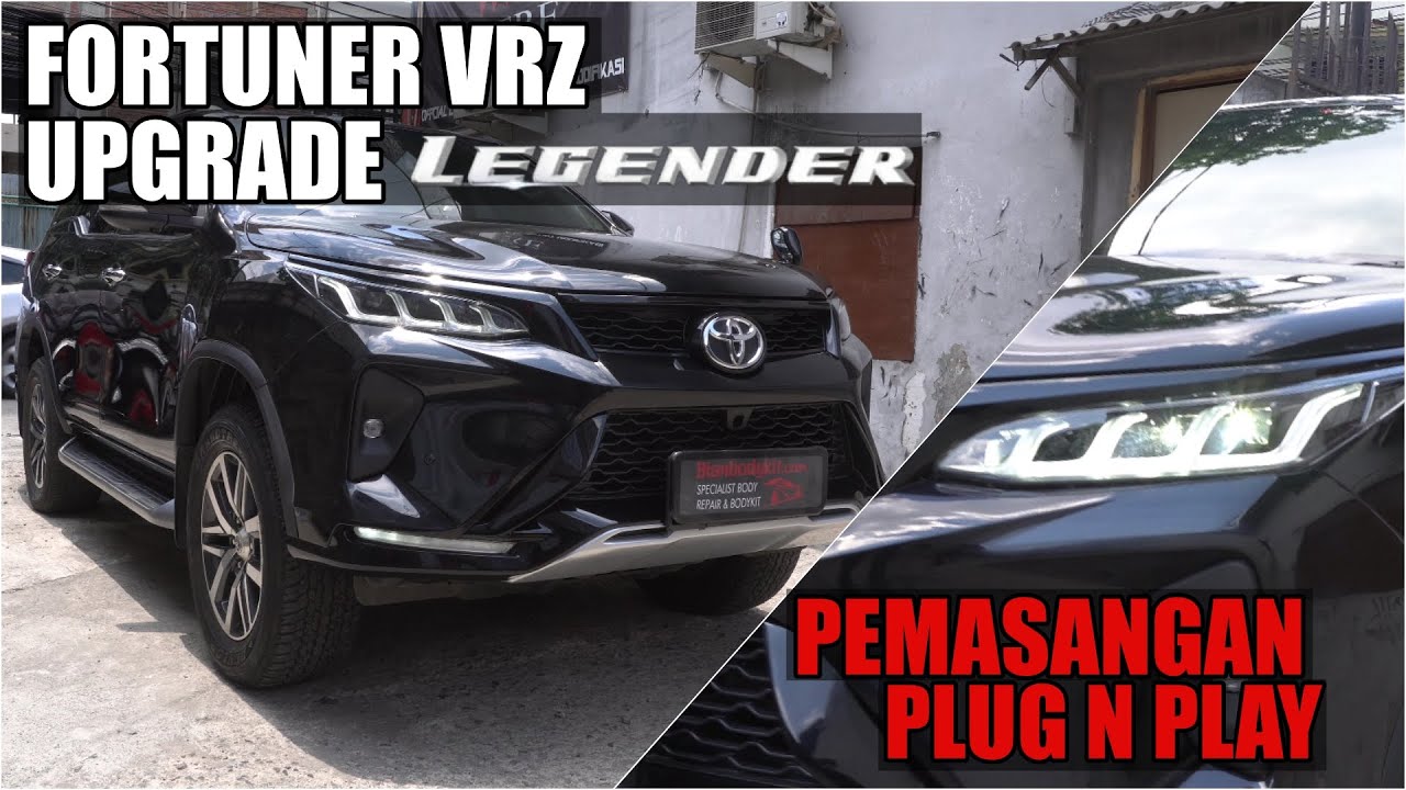 MODIF FORTUNER VRZ JADI LEGENDER | LAMPU HEADLAMPNYA LEBIH SPORT HABIS ...