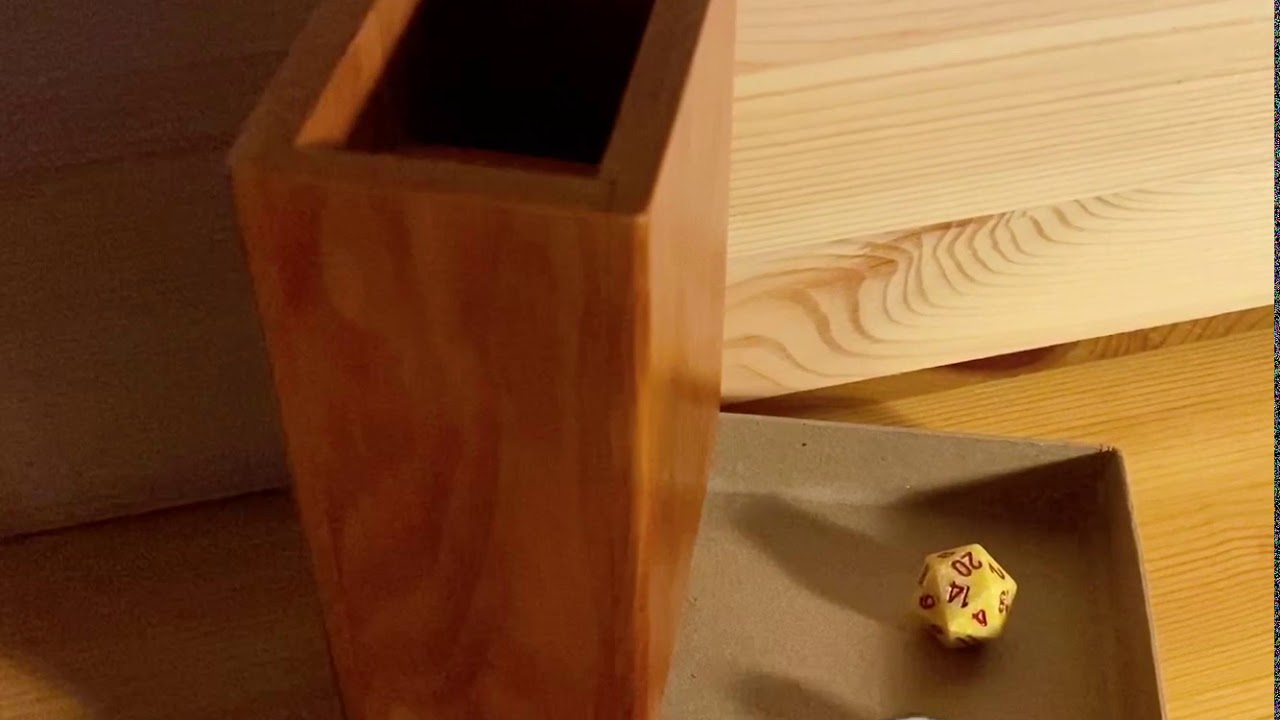 Dice tower roll - YouTube