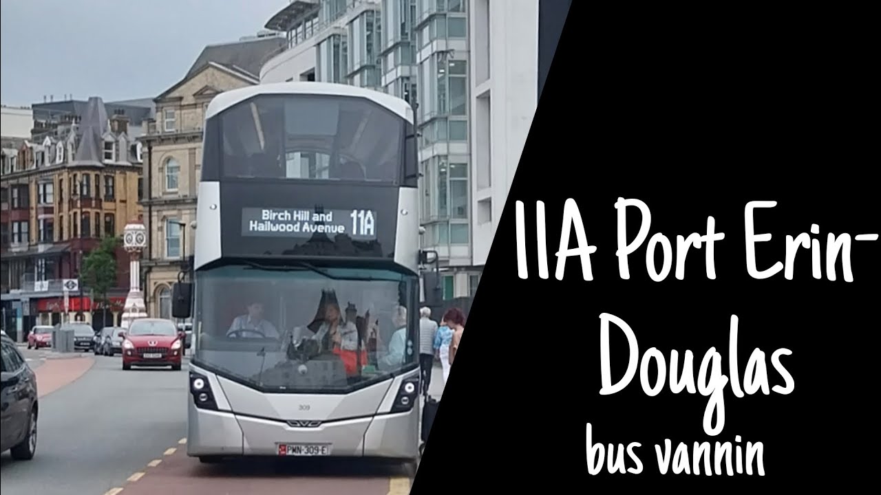 Full route 11A Port Erin to Douglas Bus vannin Isle of man - YouTube