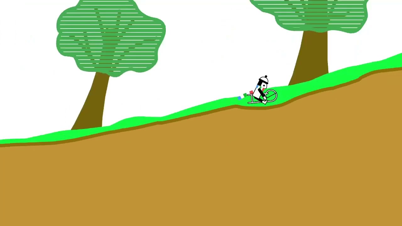 Line Rider - Bosh goes mountain biking - YouTube