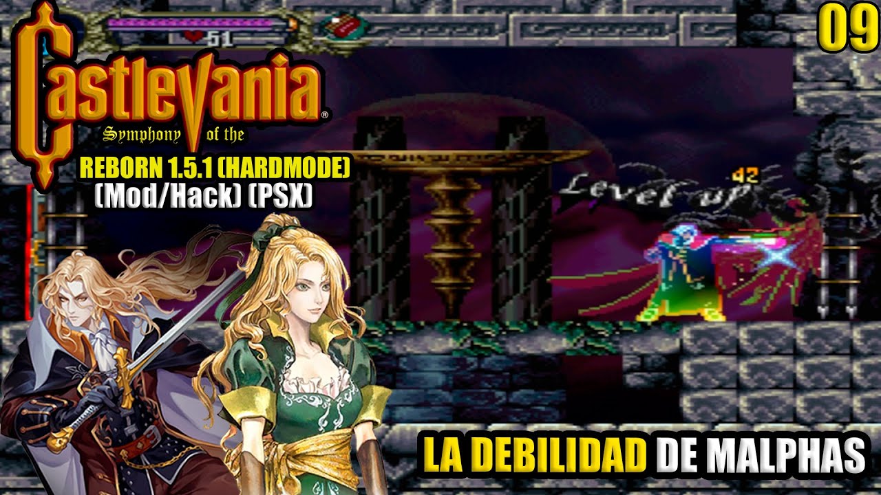 Castlevania: Symphony of The Night Reborn 1.5.1 (HARDMODE) Ep.-09 LA ...