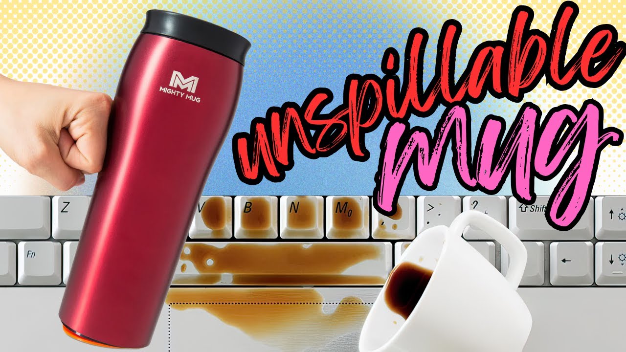 Mighty Mug: The Untippable, Unspillable, Unknockable Coffee Mug! - YouTube
