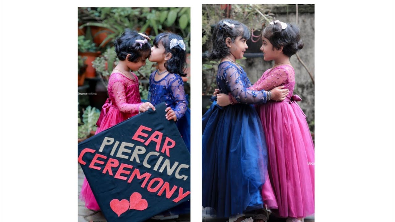 രണ്ട് സുന്ദരി കുട്ടികളുടെ കാതുകുത്ത്...//Ear piercing ceremony../ - YouTube