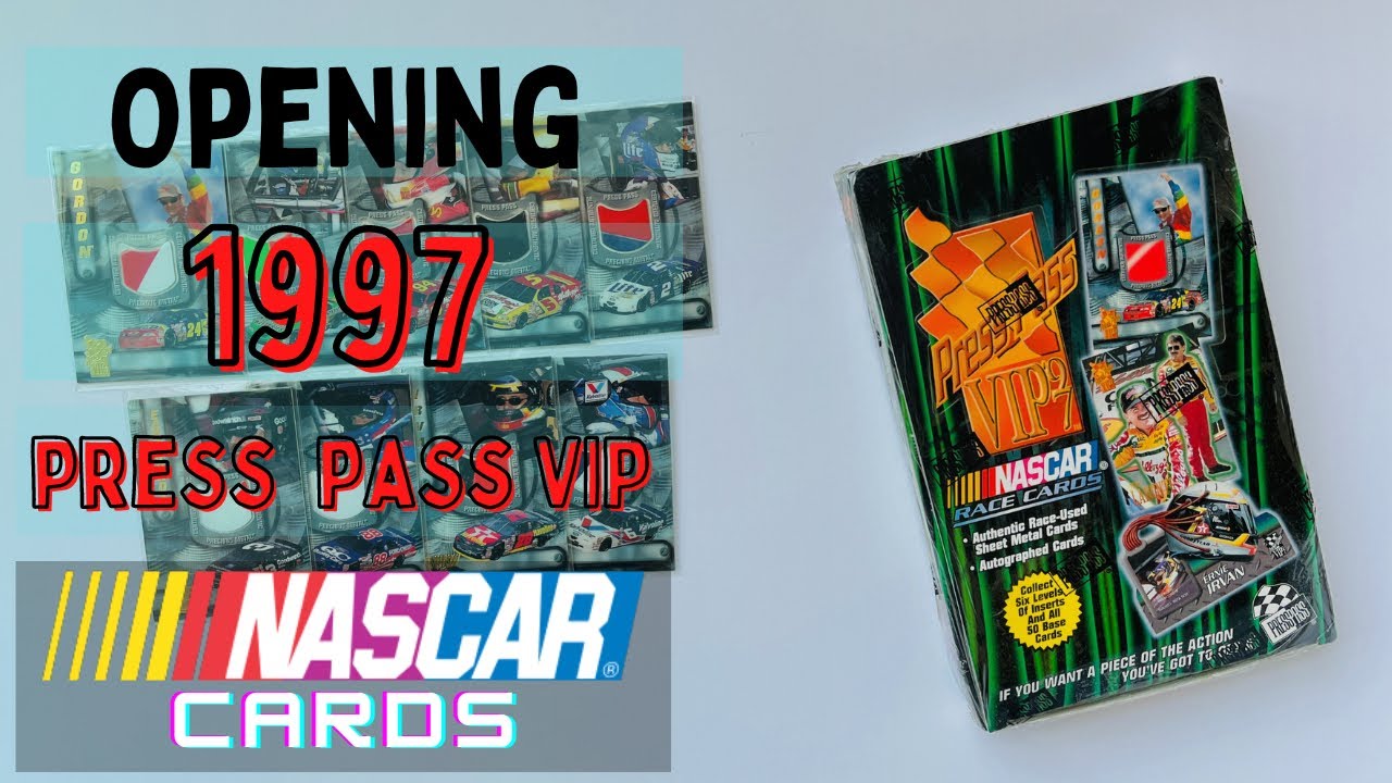 Opening a Box of 1997 Press Pass VIP NASCAR Racing Cards Hunting for ...