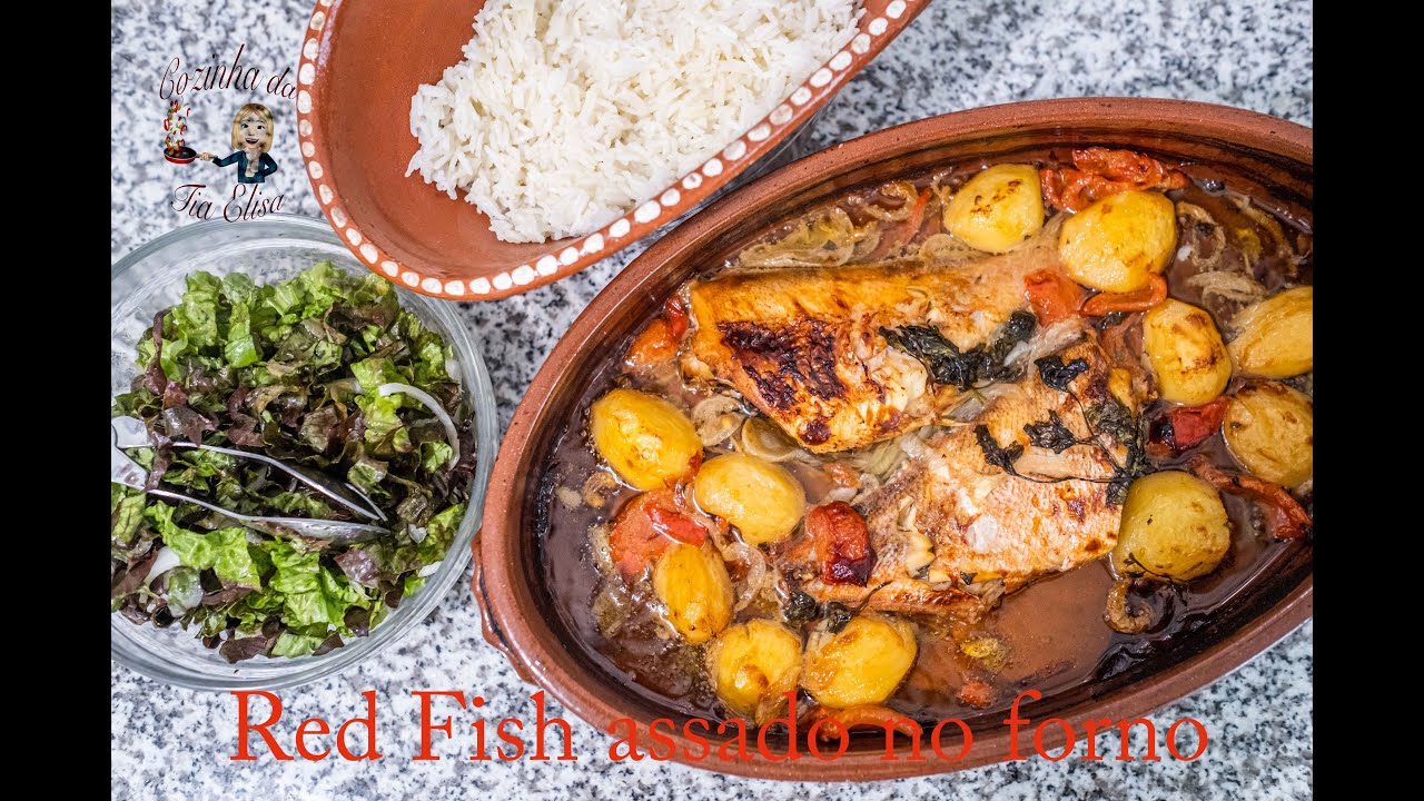 Red Fish assado no forno!!! :) - YouTube