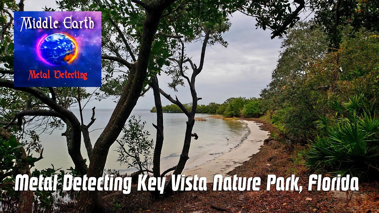 Key Vista Nature Park. Holiday, Florida. Metal detecting at a ...