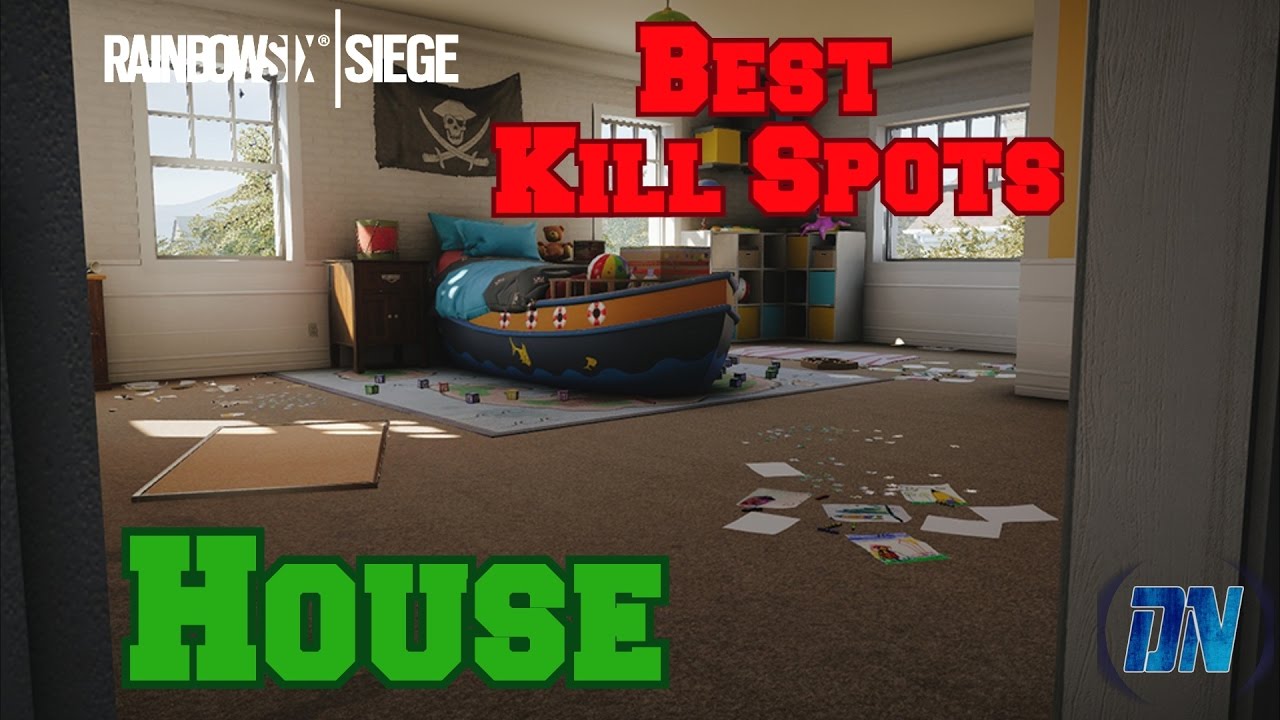 Best Kill Spots/Wallbangs - House - Rainbow Six Siege - YouTube