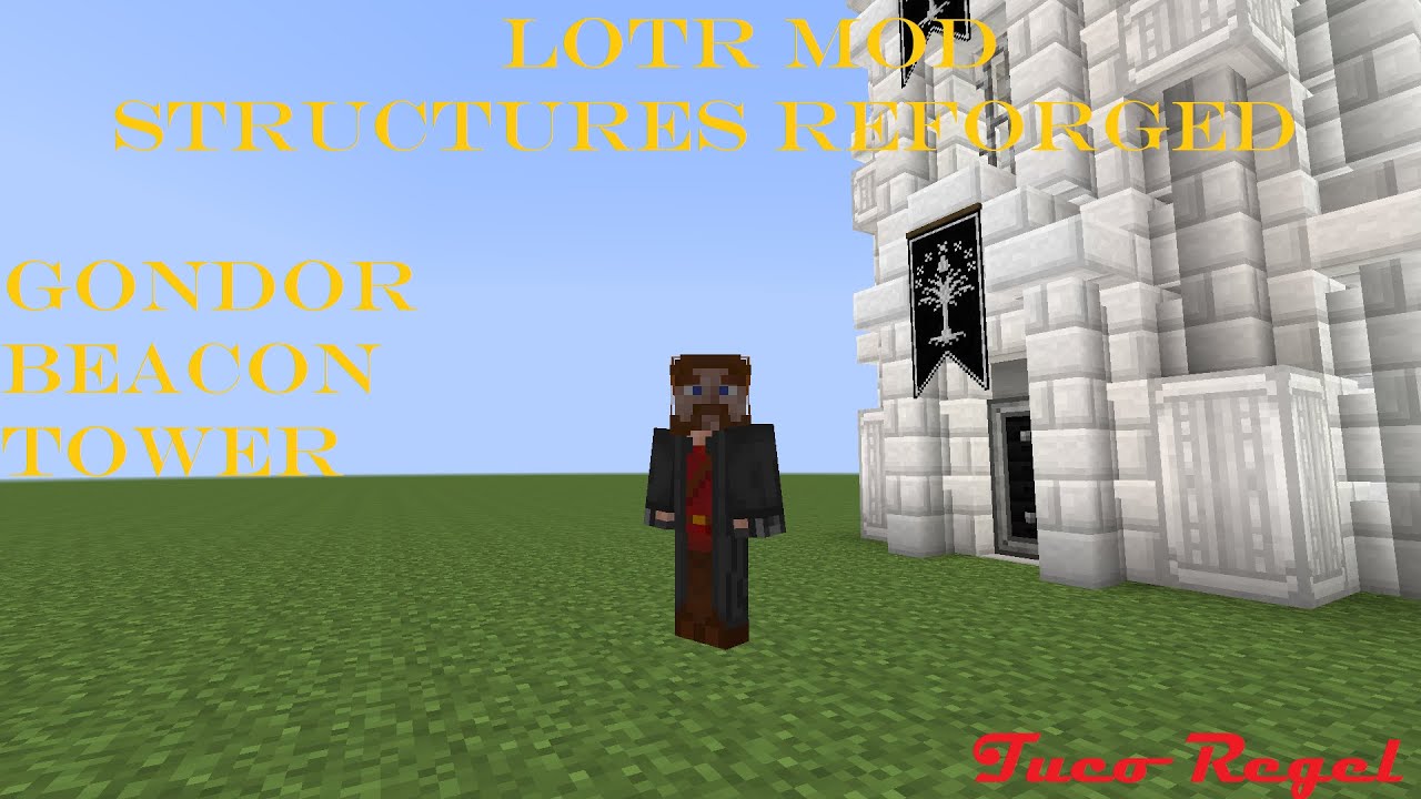 Lotr Mod Structures Reforged - Gondor Beacon Tower!! - YouTube