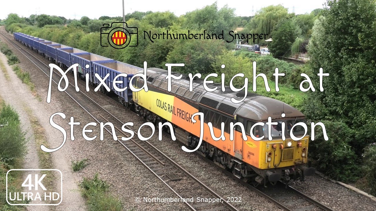 Mixed Freight at Stenson Junction - YouTube
