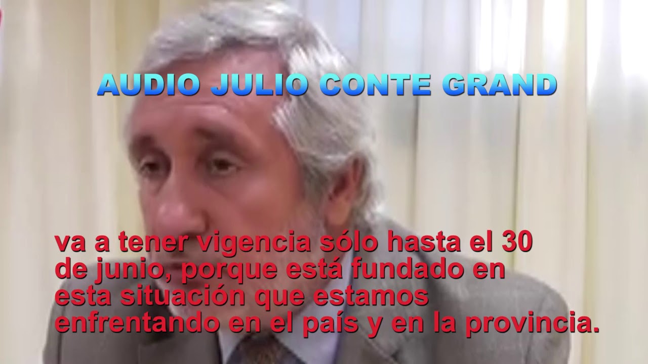 EL AUDIO DE JULIO CONTE GRAND ANUNCIANDO RECORTES EN GASTOS E ...