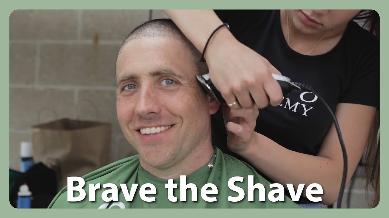 Bald & Beautiful: Students Support Coach & Pediatric Cancer - YouTube