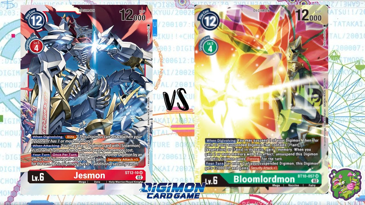 DIGIMON TCG: FINAL local match Jesmon (Red) vs Bloomlordmon (Green ...