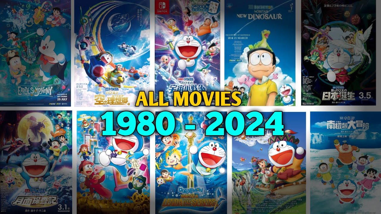 Doraemon All Movies List | Doraemon Movies (1980 - 2024) | Doraemon ...