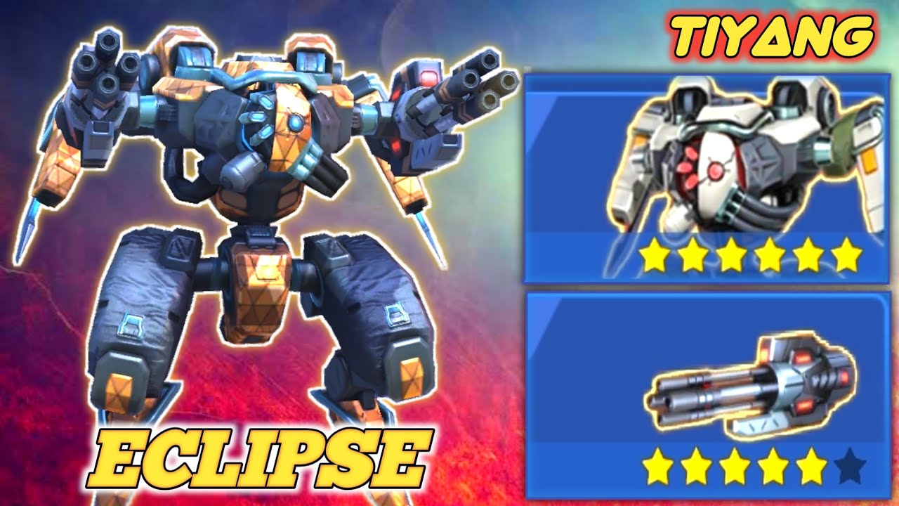 Eclipse with Legendary Minigun 8 Gameplay - Mech Arena - YouTube