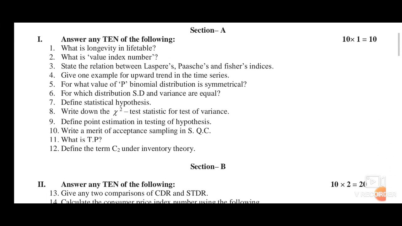2nd PUC Statistics Model Question Papers 2 YouTube 2nd-puc-statistics-model-question-papers-2-youtube