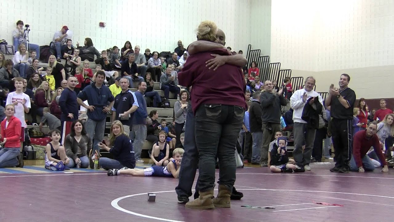Wrestling Tournament Wedding Proposal - YouTube