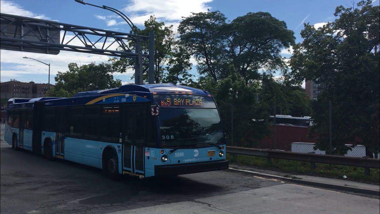 MTA NYC Bus NovaBus LFSA #5556 Bx5 - YouTube