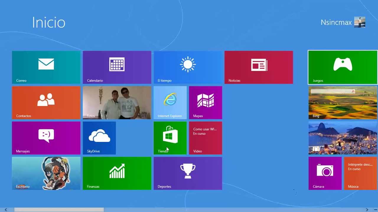 tutorial windows 8 funciones basicas - YouTube