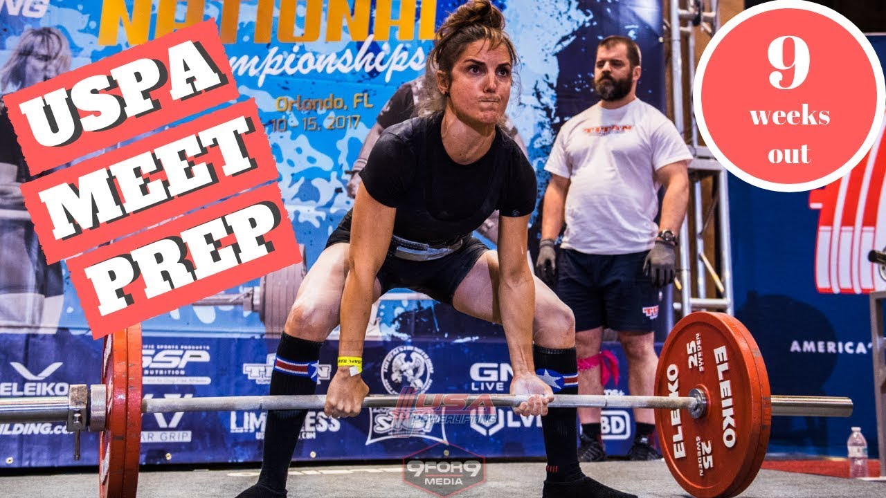 USPA Powerlifting Meet Prep - 9 weeks out - YouTube