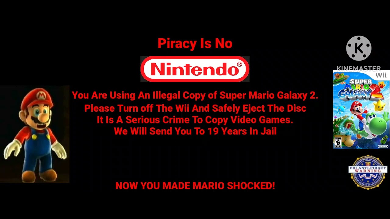 Super Mario Galaxy 2 Anti Piracy Screen FAKE [KINEMASTER] Made For Kids ...