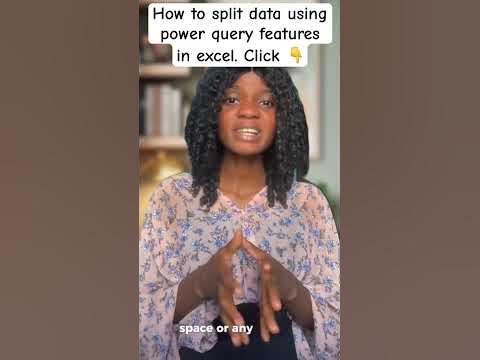 How to split data in power query in excel. #excel #powerquery #learndataanalyticswithblessing ...