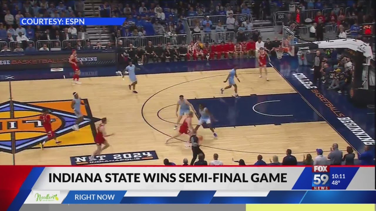 Indiana State advances to NIT championship after defeating Utah - YouTube