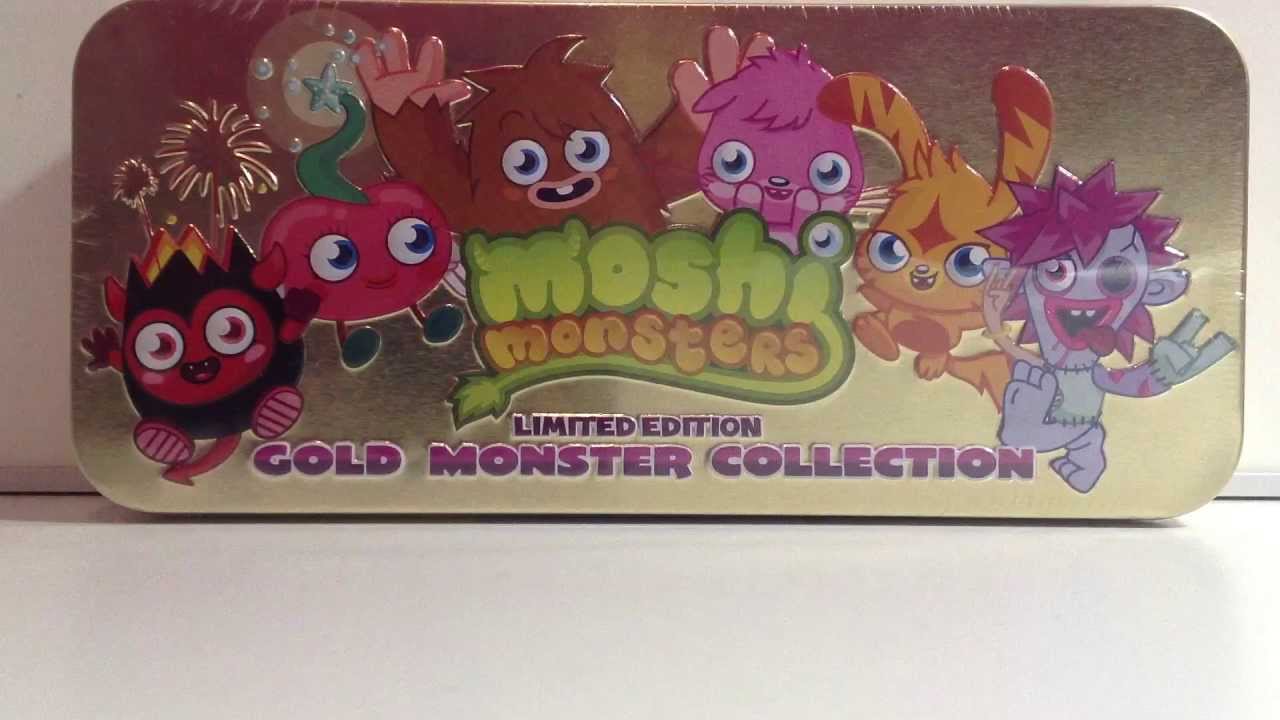 Moshi Monsters Limited Edition Gold Collection Opening - YouTube