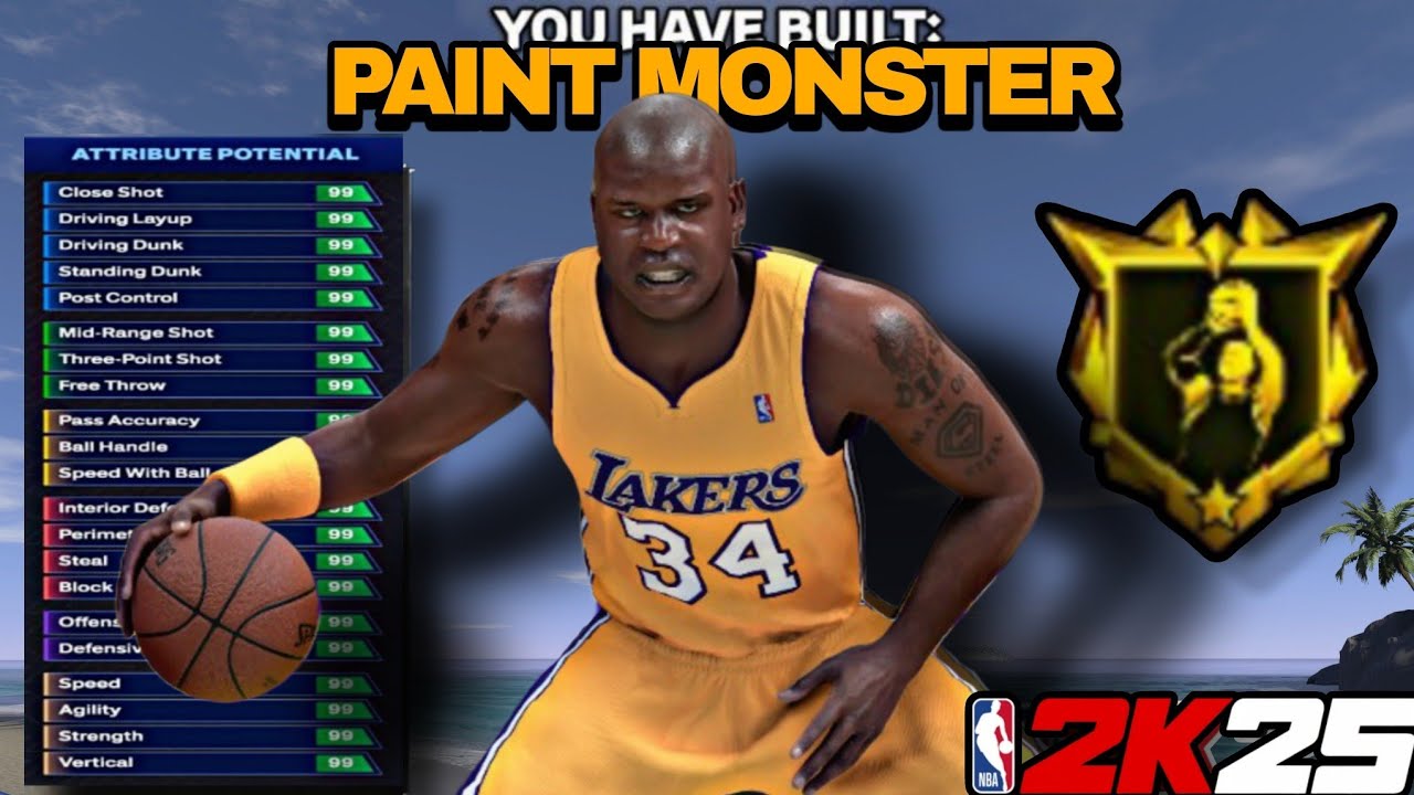 NBA 2K25 PAINT BEAST (POST SCORER) 1V1 BIG MAN - YouTube