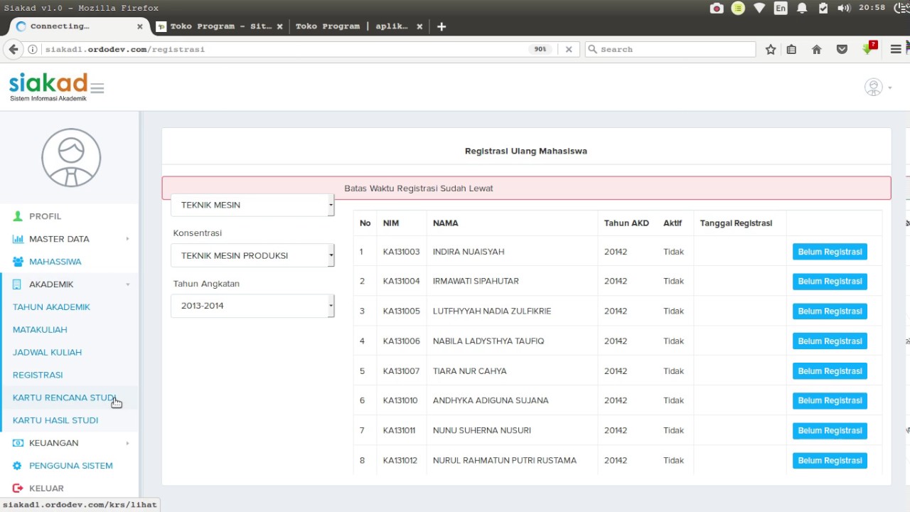 SISTEM INFORMASI AKADEMIK SIAKAD KAMPUS - YouTube