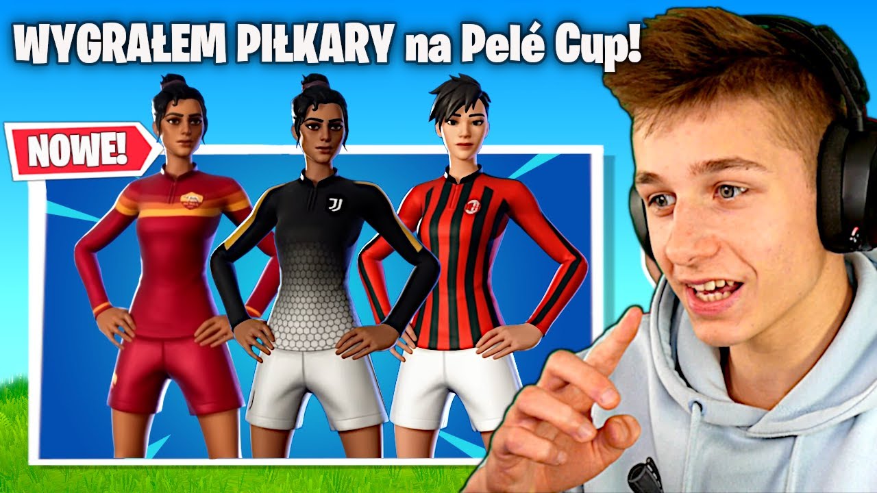 WYGRAŁEM NOWE SKINY w Turnieju PELE CUP w Fortnite! - YouTube